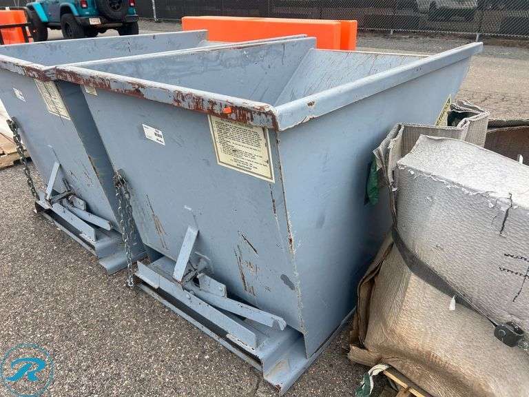 Wright Self Dumping Hopper With Fork Pockets - Roller Auctions