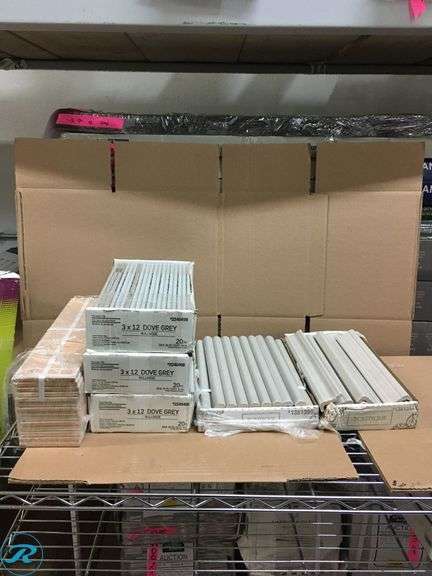 New- (14 pcs) Satori Hudson Mist 4-in x 16-in Glossy Ceramic Subway ...