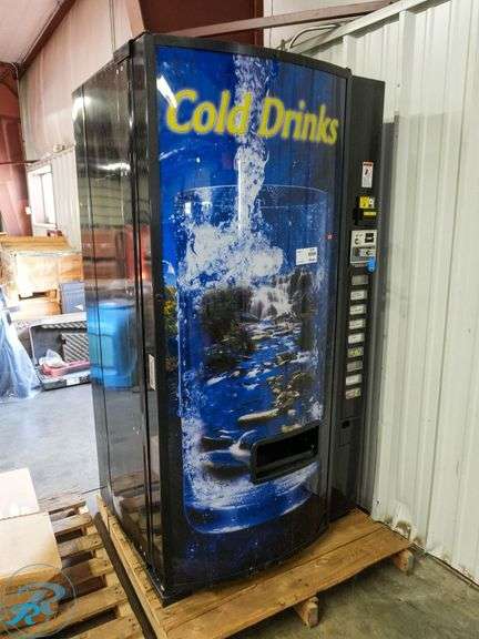 Dixie Narco DN501ER/S11-9 9-Selection Vending Machine With Key - Roller ...