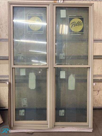 New Out of Box- Pella Double Hung Window 47 1/2" x 71 1/2" Natural Wood ...