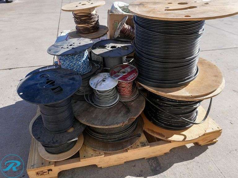 Pallet of Spools of Wire - Roller Auctions