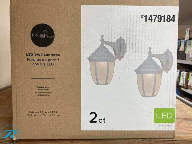 New- Project Source 2-Pack 11.41-in H White Integrated LED Outdoor Wall ...