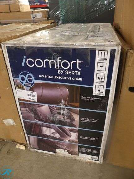 Serta iComfort 52188-BRN Big & Tall Office Chair - Roller Auctions