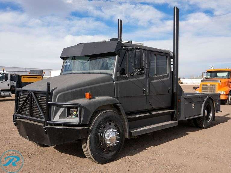 1997 Freightliner Business Class RWD Crew Cab Flatbed Truck - Roller ...