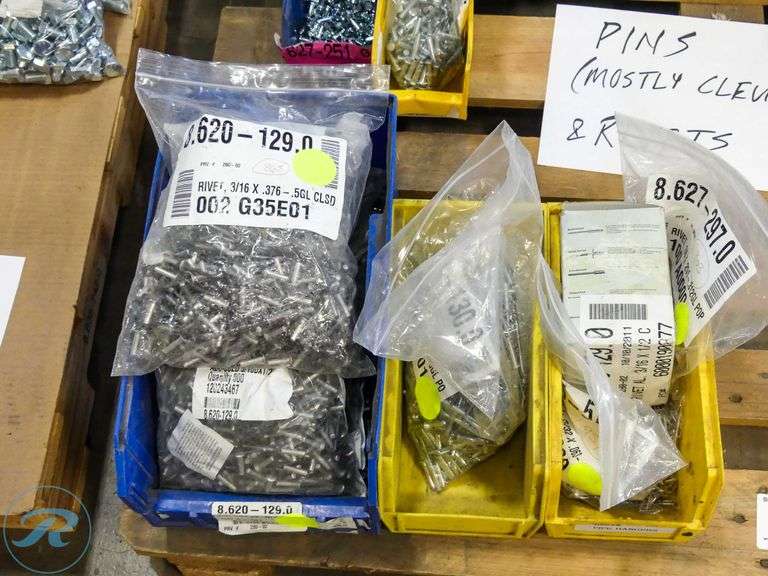 Pallet of Hardware: Clevises, Pins and Rivets - Roller Auctions