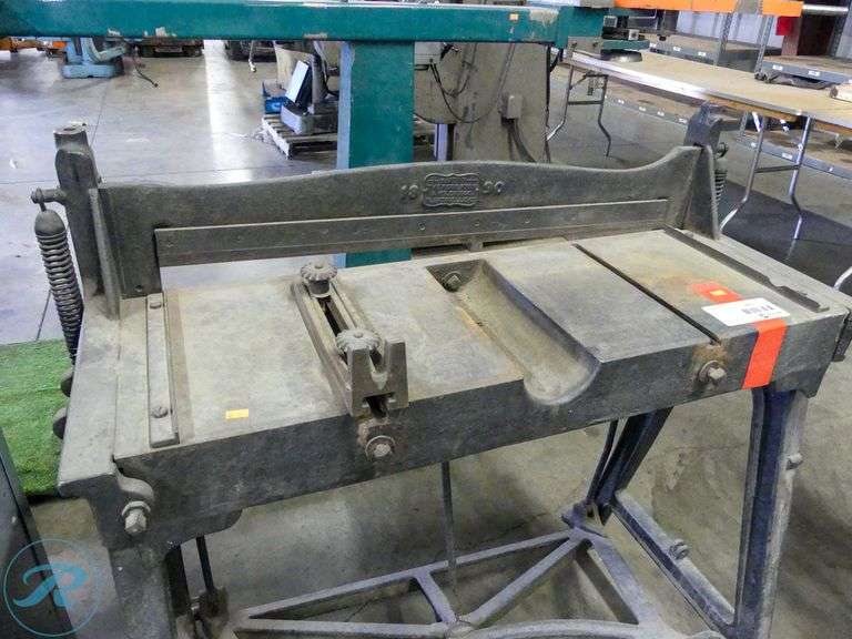 Peck, Stow and Wilcox Co. 30" Metal Shear - Roller Auctions