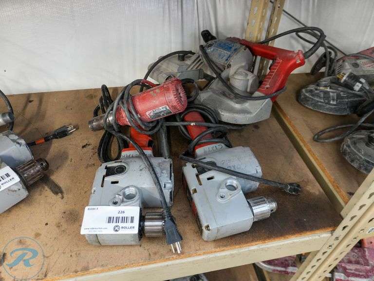 (4) Milwaukee Power Tools: (2) 1675-1 Hole Hawgs, 8975 Dual Temperature ...