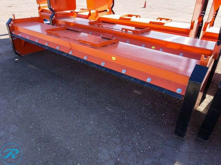 New Kit Container 12' Snow Pusher Attachment To Fit Skid Steer Loader ...