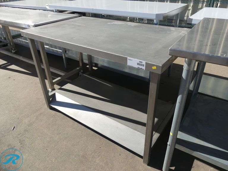 Stainless Steel Prep Table, 48" x 30" - Roller Auctions