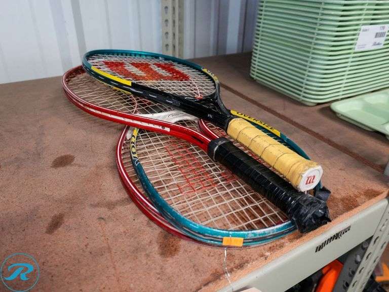 (4) Tennis Rackets: Wilson, Champion - Roller Auctions
