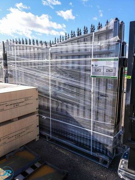 (4) New All Metal 20' Driveway Gates, 7' High, Deer Emblem - Roller ...