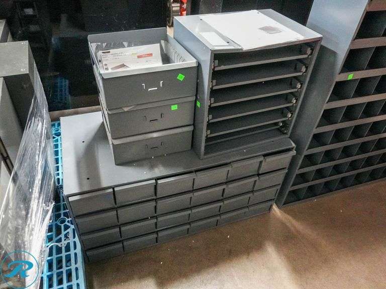 24-Drawer Hardware Sorter, Durham Sliding Drawer Frame and (3) Metal ...