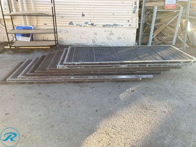 (8) Heavy Duty Metal Utility Racks (40" x 8ft) (8 Racks Total) (Some ...