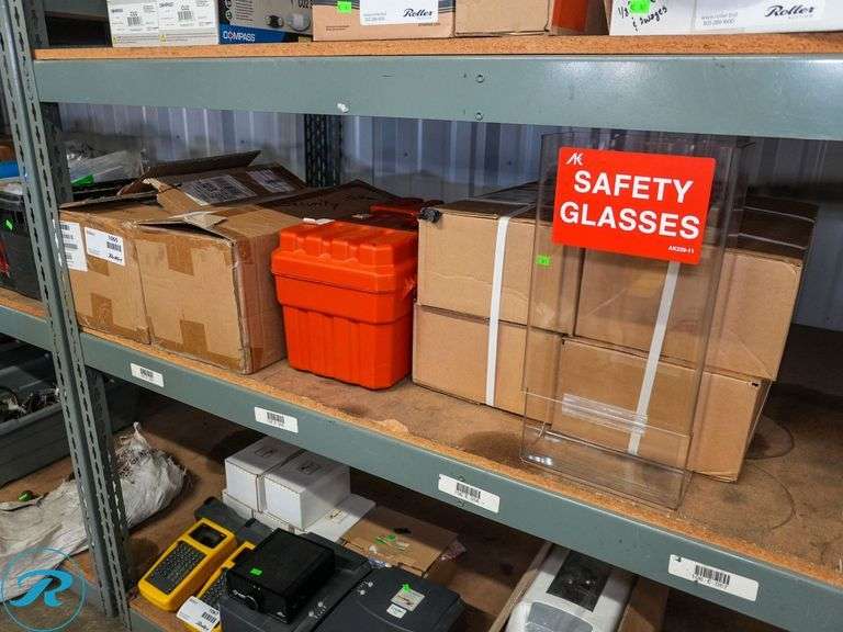 (2) Boxes of Badge Holders, Lock Out Kit and Safety Glass Holders ...