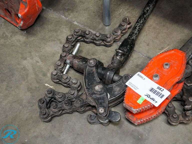 (3) Chain Pipe Wrenches - Roller Auctions