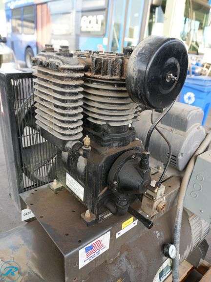 Leeson Electric B51H84-E Horizontal Air Compressor, 18 CFM @ 175 PSI ...