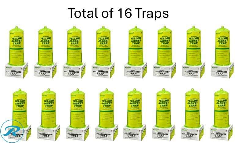 (16 Items) New- RESCUE! Reusable yellow jacket trap Outdoor Insect Trap ...