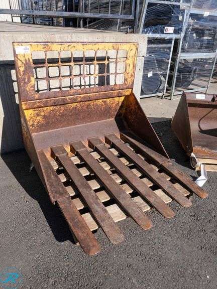 Rock Bucket Attachment to Fit Skid Steer Loader, 45" - Roller Auctions