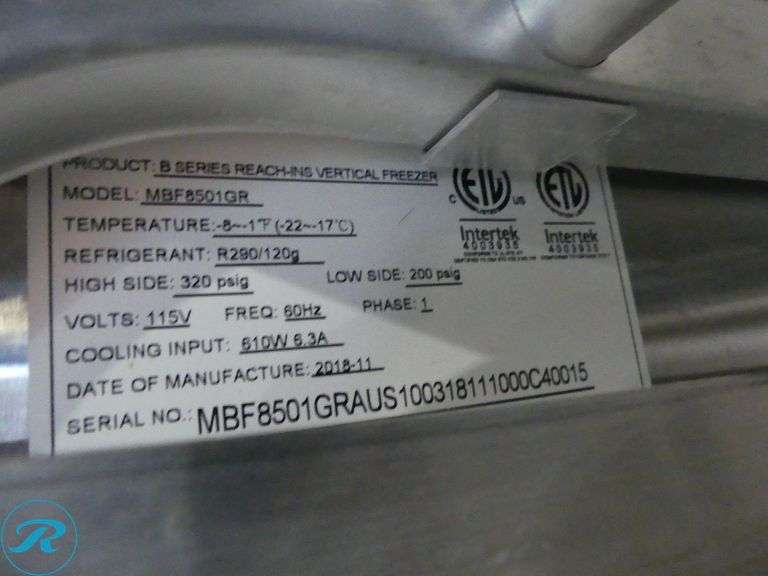 Atosa MBF8501GR Single Door Reach In Freezer on Casters - Roller Auctions