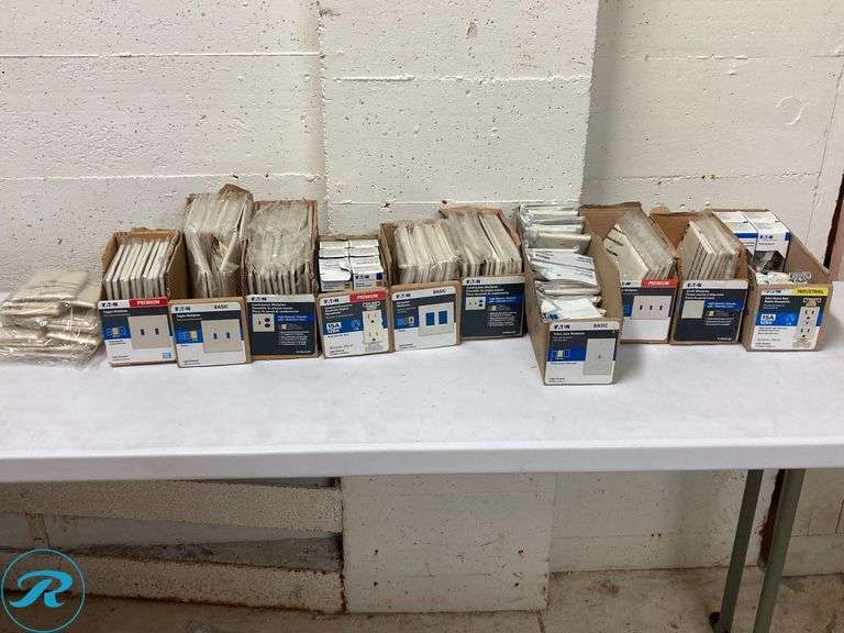 New- Assorted Electrical Supplies Light Almond Color Approx 140 pcs ...