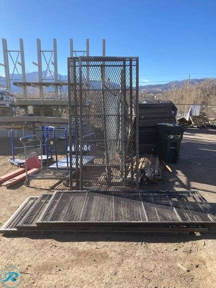 (6) Heavy Duty Metal Utility Racks (40" x 8ft) (6 Racks Total) (Some ...