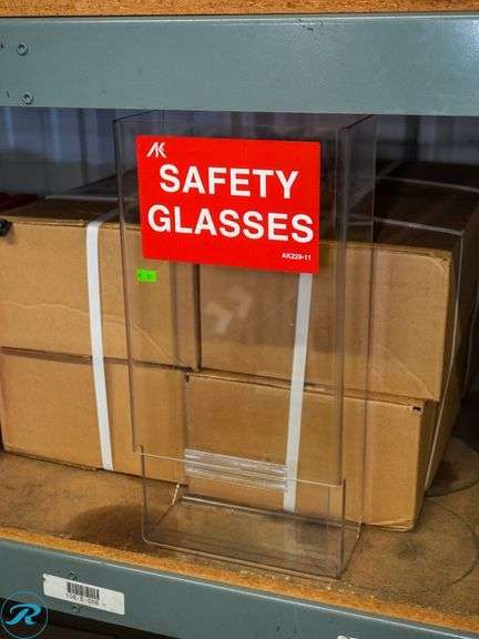 (2) Boxes of Badge Holders, Lock Out Kit and Safety Glass Holders ...