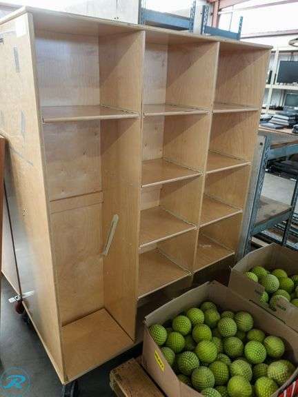 (2) Joint Craft Cubby Cabinets on Casters - Roller Auctions