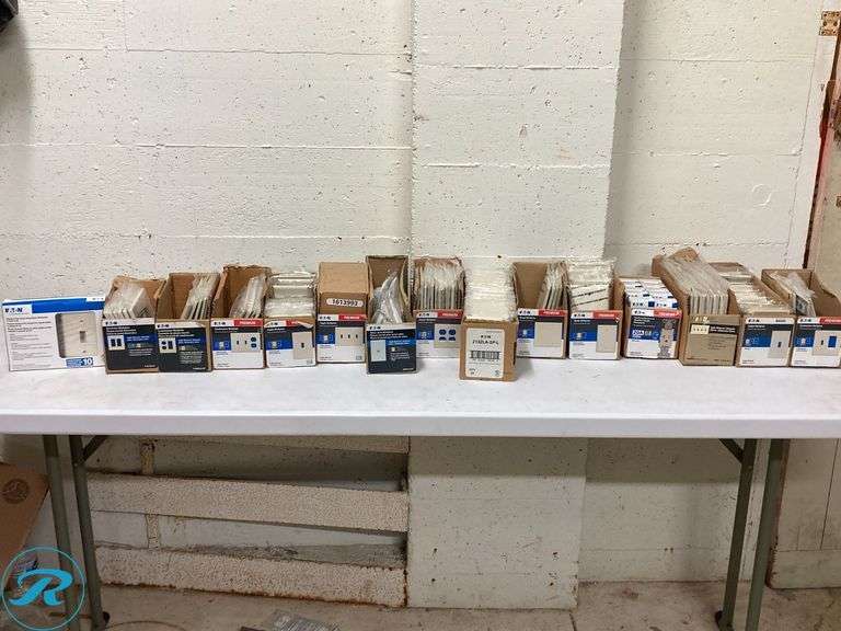 New- Assorted Electrical Supplies Light Almond Color Approx 190 pcs ...