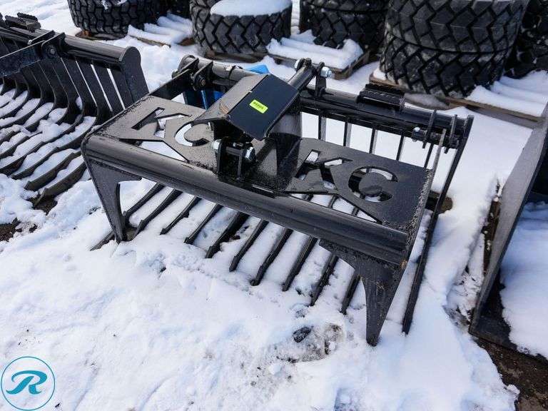 New Kit Container 48" Hydraulic Skeleton / Grapple Bucket to Fit Skid ...