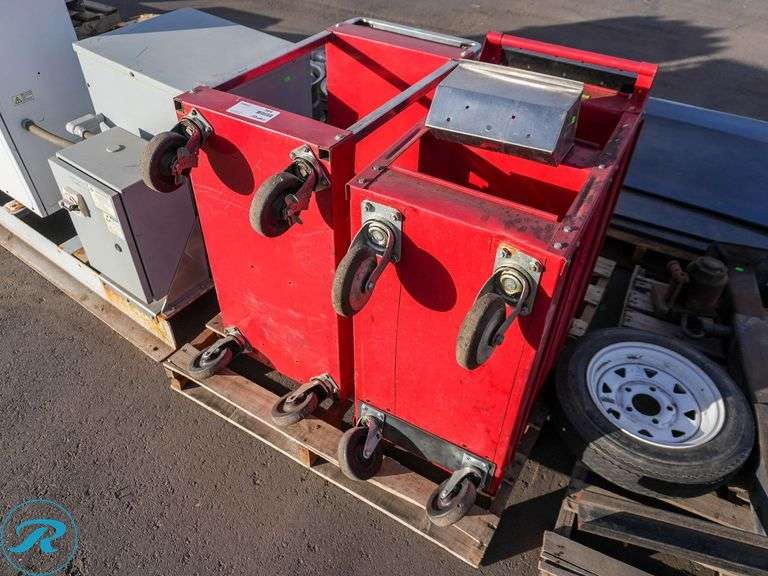(2) Metal Service Carts - Roller Auctions
