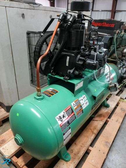 Speedaire Horizontal Air Compressor, 5Hp, 2-Stage, 80-Gallon, 208V ...