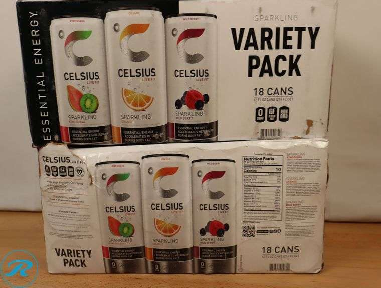 (2) Celsius Sparkling Energy Drinks, 18 pack-New - Roller Auctions