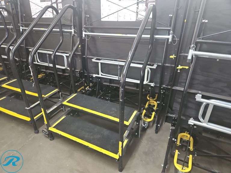 (36) Sico 1800 Mobile Folding Stages, 8'x4', 24" Height and (4) Sico ...