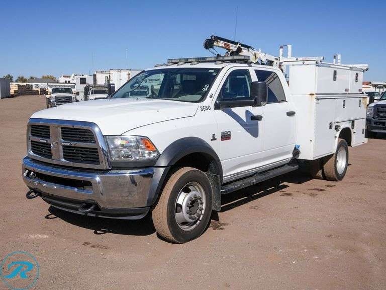 2012 Ram 4500 Heavy Duty 4WD Crew Cab Utility Truck - Roller Auctions