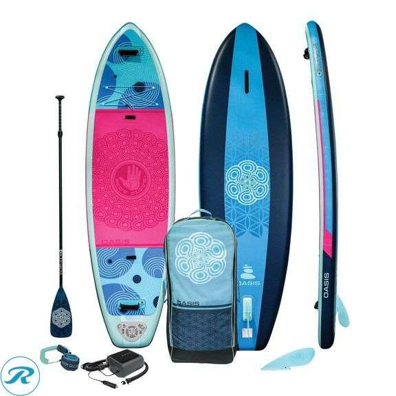 Body Glove Oasis 2 10’ Inflatable Stand Up YOGA Paddle Board Package ...