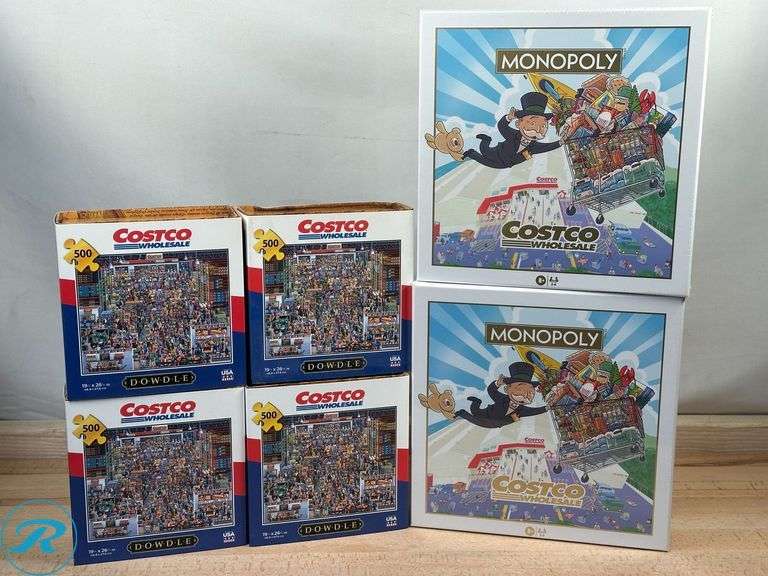 (4) Dowdle Costco Puzzle 500-Piece- New; (2) Costco Monopoly Special ...