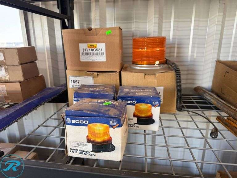 ECCO LED Beacon Lights with Amber Lenses - Roller Auctions