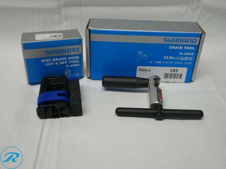 Shimano TL-CN35 Chain Tool for 12-9 Speed Chains and TL-BH62 Disc Brake ...