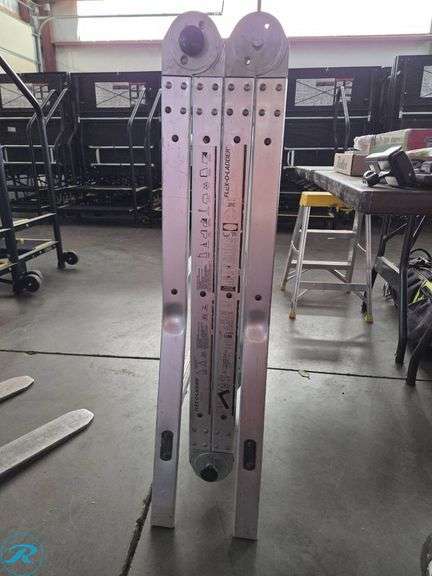 Multi-Position Flex-O-Ladder with Aluminum Construction, 9' Max Height ...