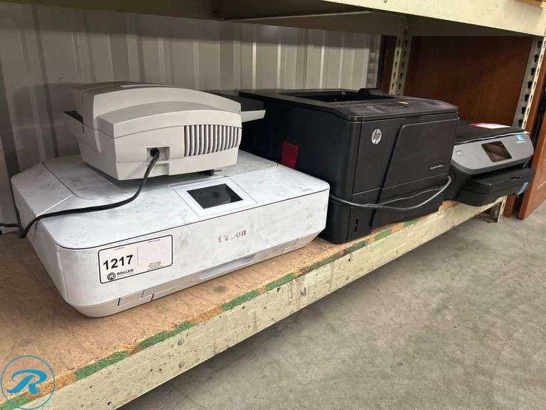 (3) Printers: Canon Model Unspecified, HP LaserJet Pro 400, HP ...