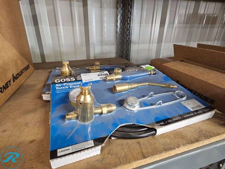 (2) Goss Proflame KP-102 Air-Propane Torch Equipment Kits - Roller Auctions