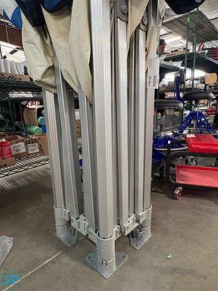 Collapsible Aluminum Canopy Frame with Canvas Cover - Roller Auctions