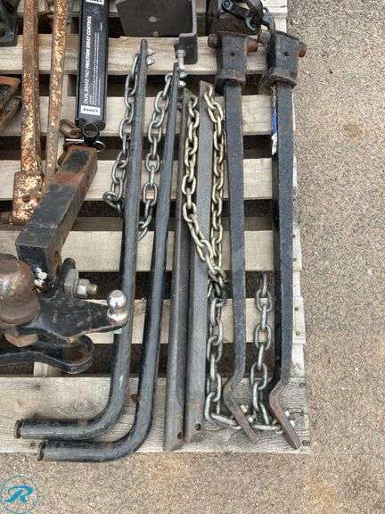 (32) Assorted Parts and Accessories towing equipment including hitches ...
