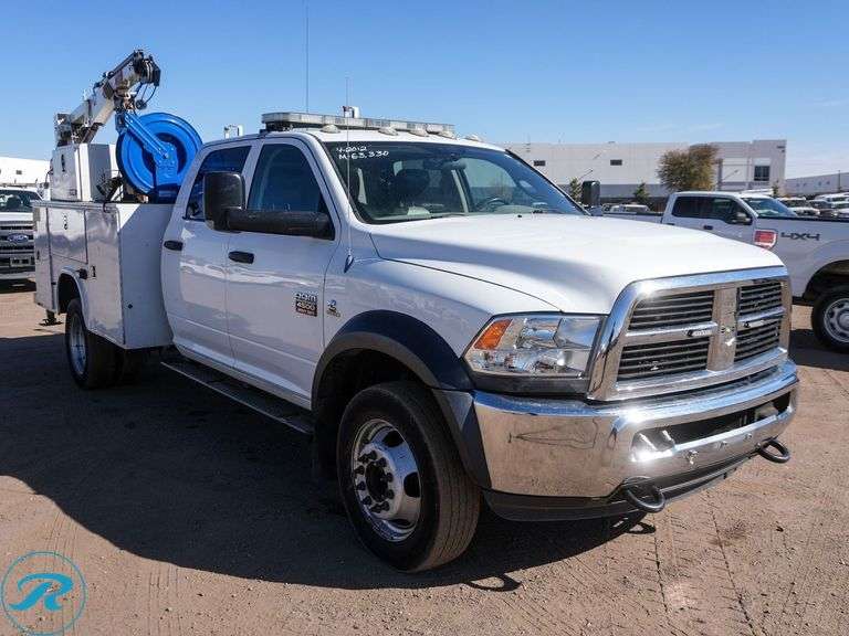 2012 Ram 4500 Heavy Duty 4WD Crew Cab Utility Truck - Roller Auctions