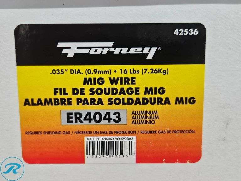 (2) Boxes of Forney ER4043 MIG Welding Wire, 0.035-Inch Diameter, 16 ...