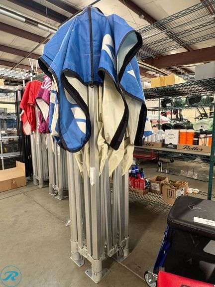 Collapsible Aluminum Canopy Frame with Canvas Cover - Roller Auctions