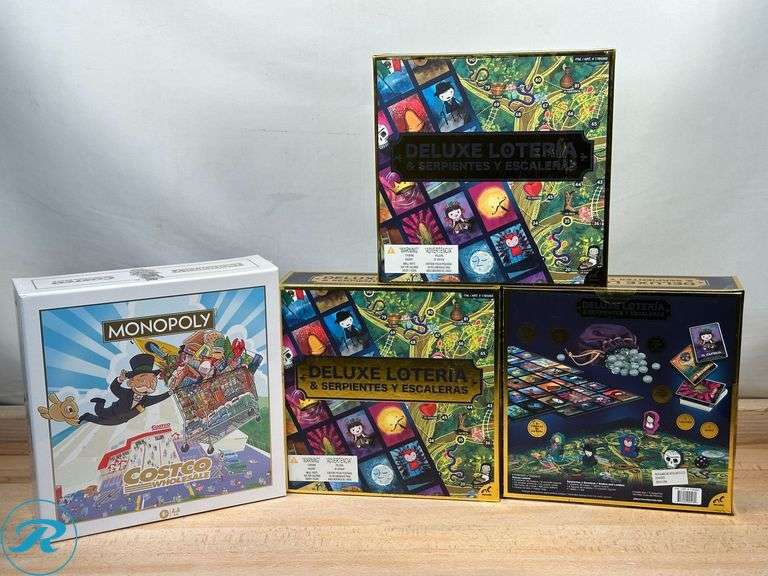 Costco Monopoly Special Edition- New; (3) Deluxe Loteria & Serpientes Y ...