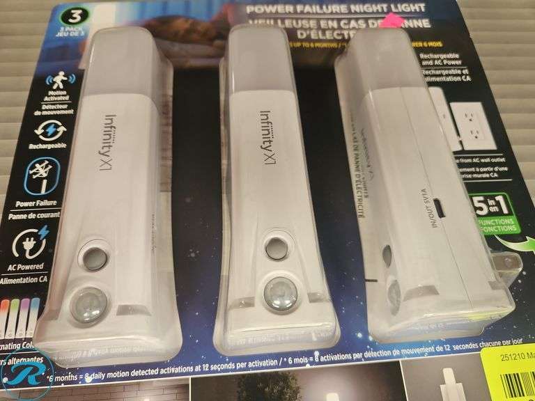 Infinity XT Power Failure Night Lights - Roller Auctions