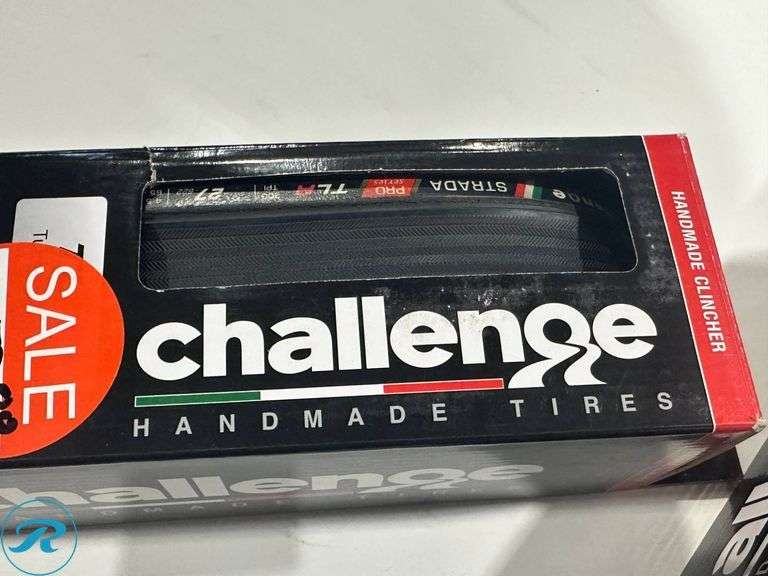 (3) Challenge Strada H-TLR Pro Bike Tires, 700×27 - Roller Auctions