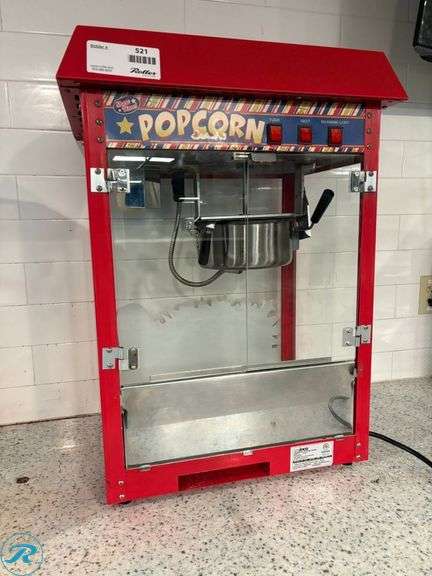 Winco Model POP-8R Commercial Popcorn Popper - Roller Auctions